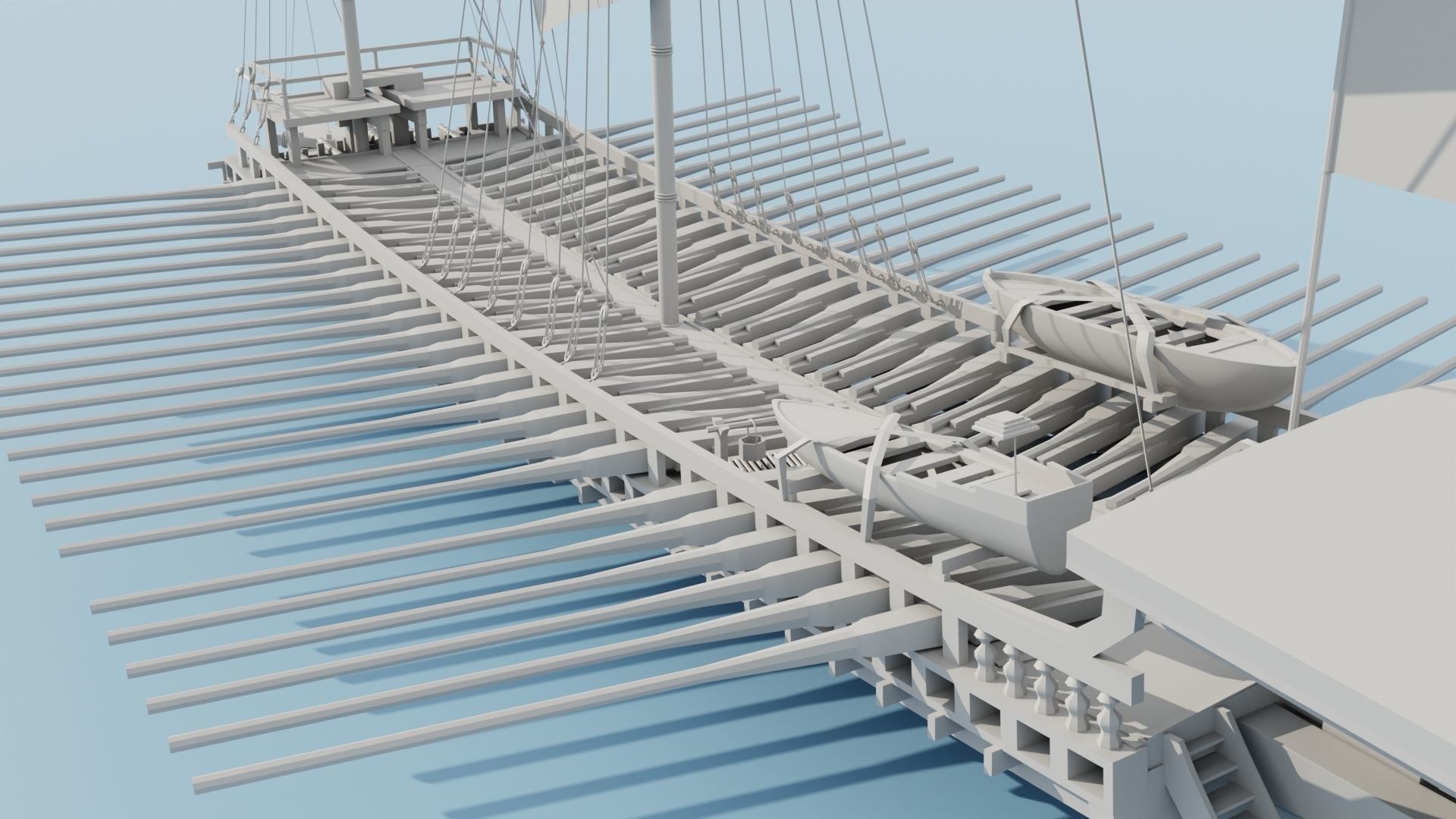 Galley Ship 3D model | CGTrader