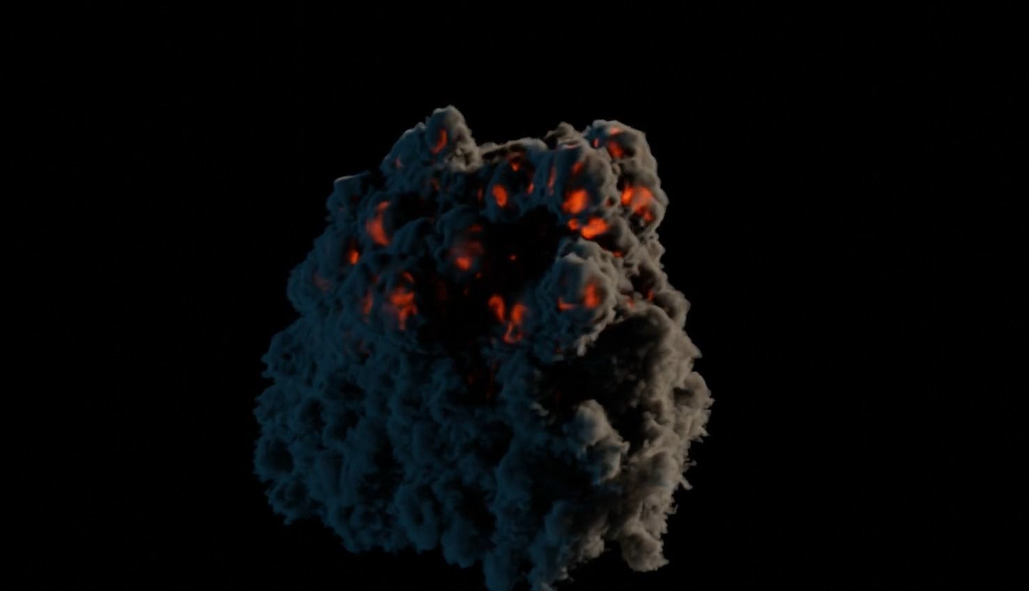 Explosion 3D model animated | CGTrader