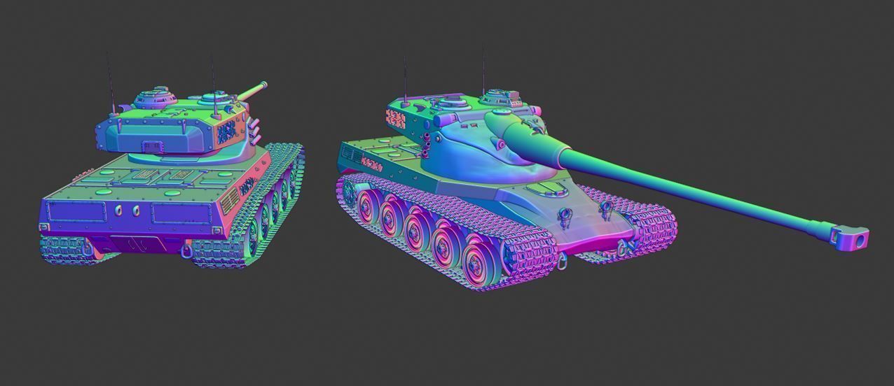 AMX 50B tanks 3D model 3D printable | CGTrader