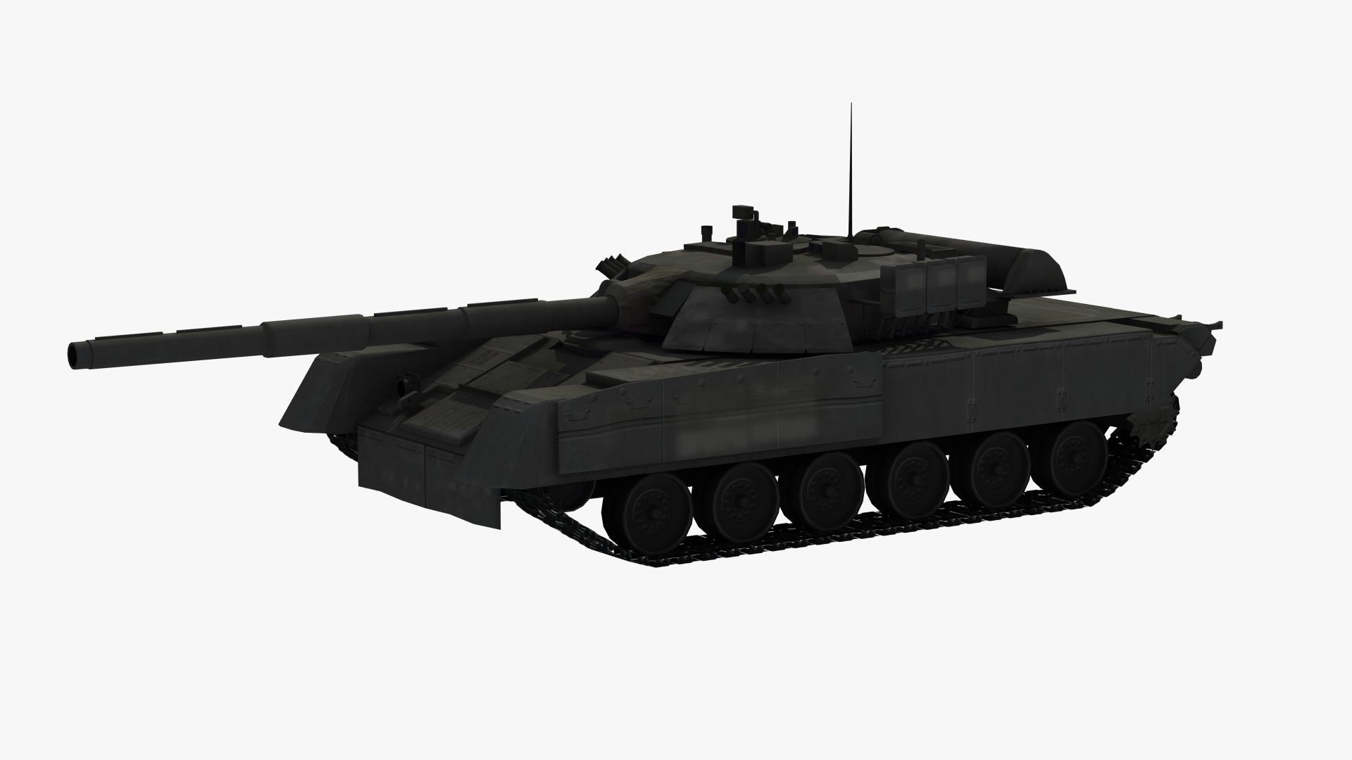 3D model T80 Tank VR / AR / low-poly | CGTrader