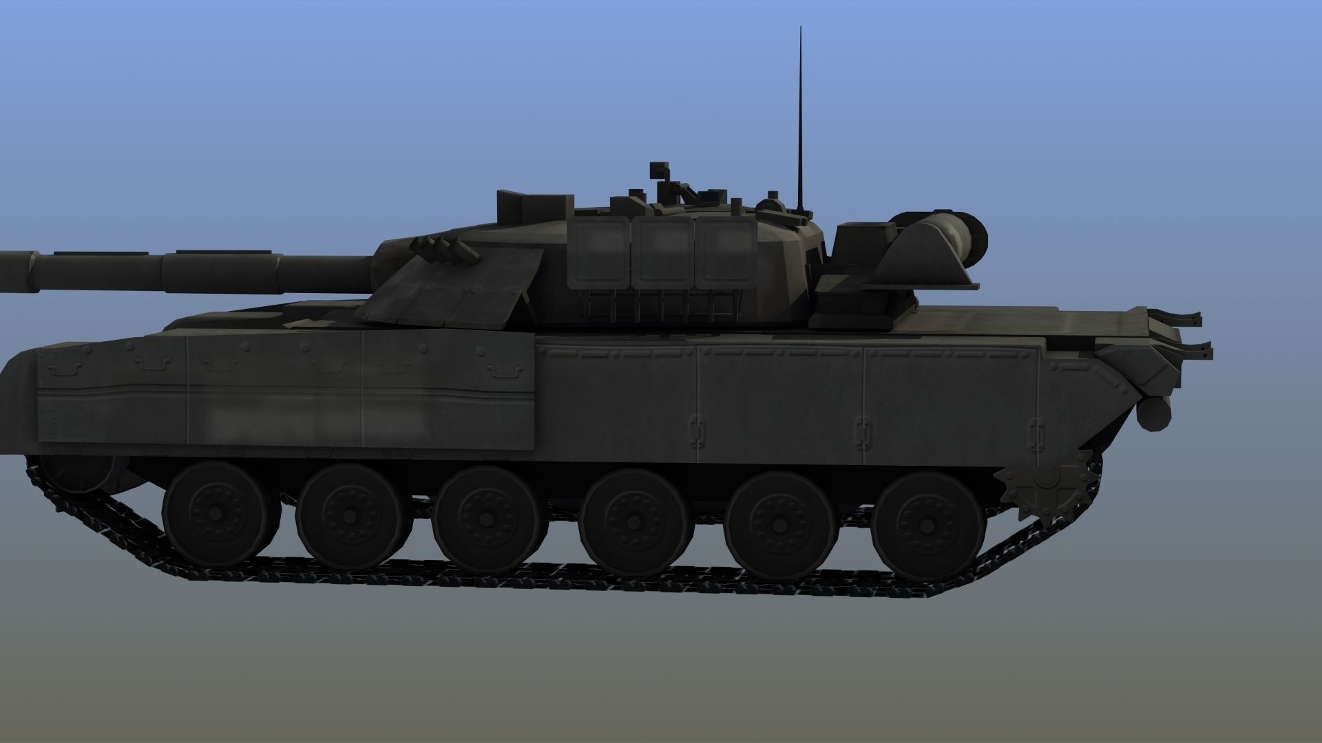 3D model T80 Tank VR / AR / low-poly | CGTrader