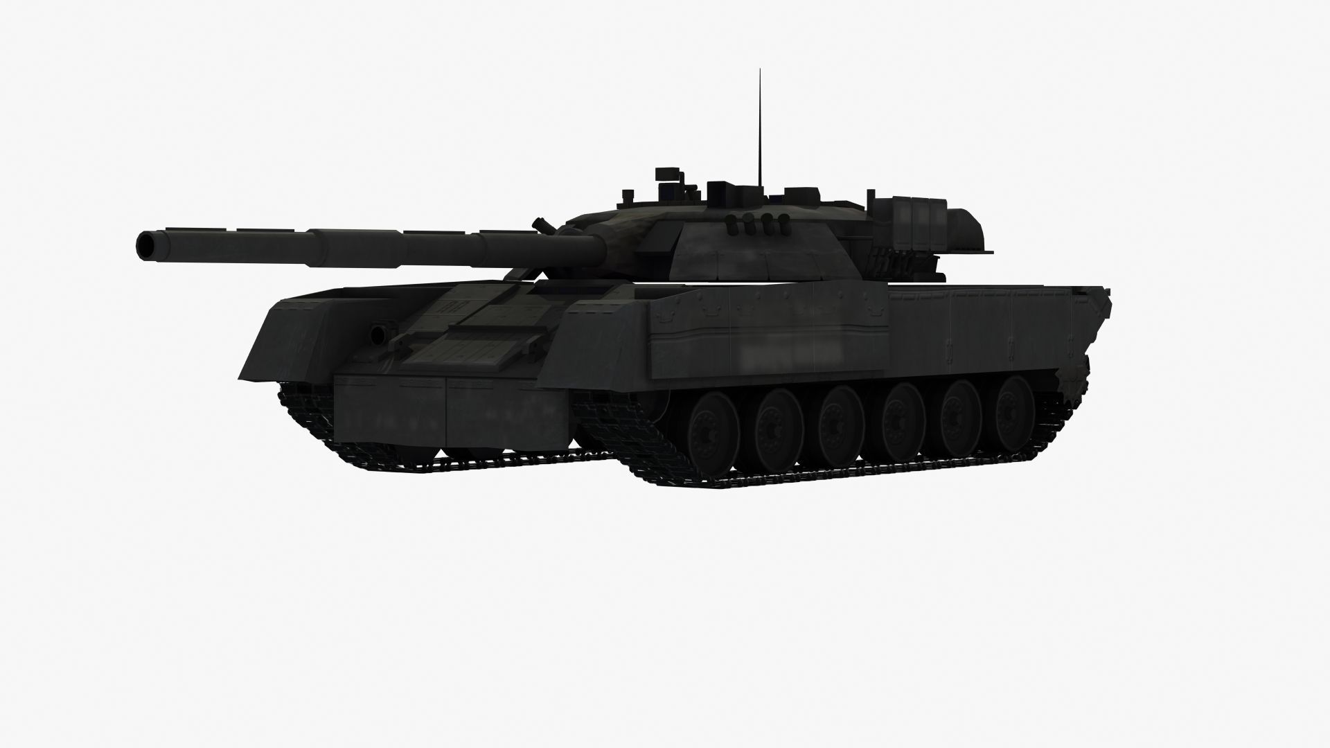 3D model T80 Tank VR / AR / low-poly | CGTrader