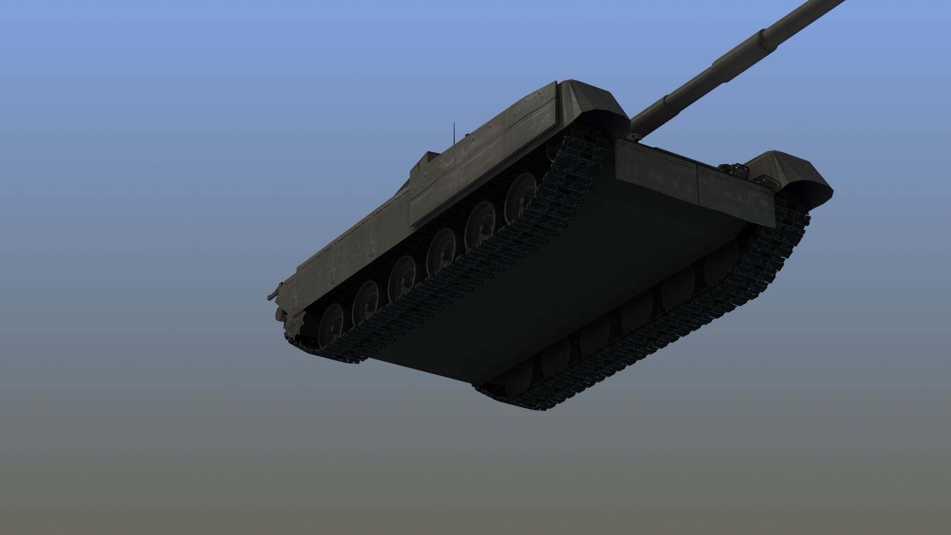 3D model T80 Tank VR / AR / low-poly | CGTrader