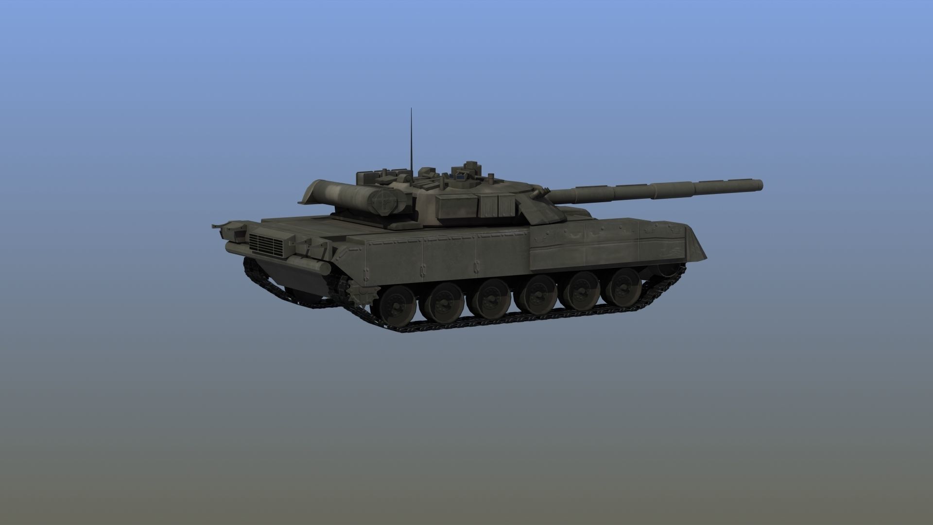 3D model T80 Tank VR / AR / low-poly | CGTrader