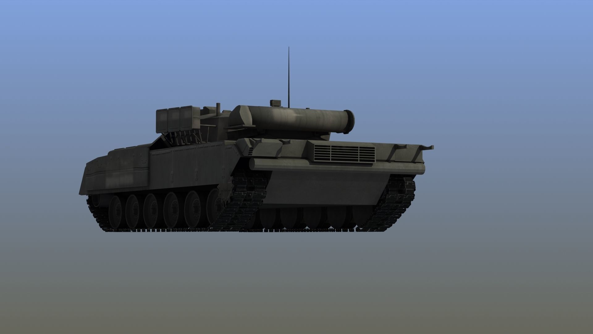 3D model T80 Tank VR / AR / low-poly | CGTrader