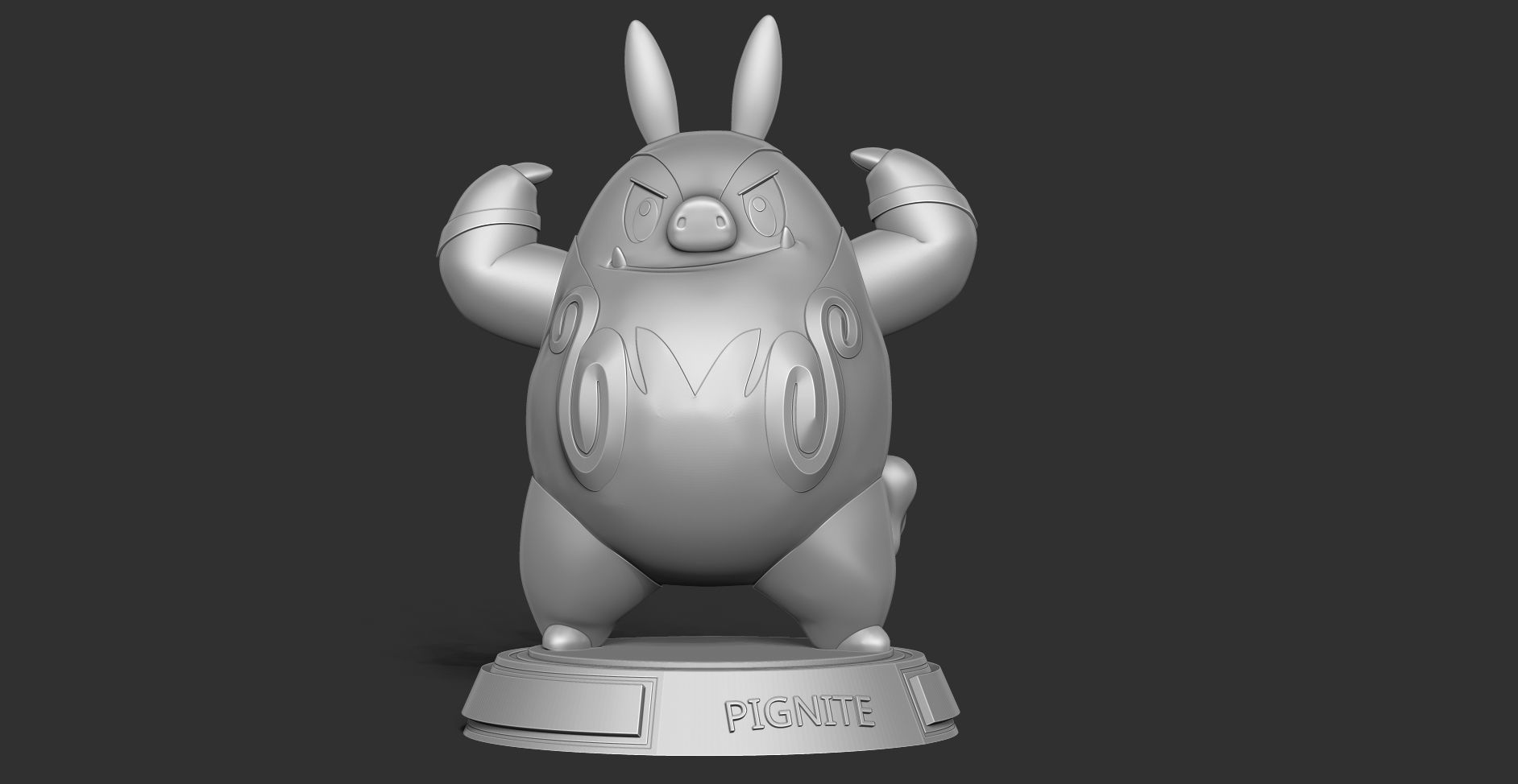 Pignite - Pokemon Fanart 3D model 3D printable | CGTrader