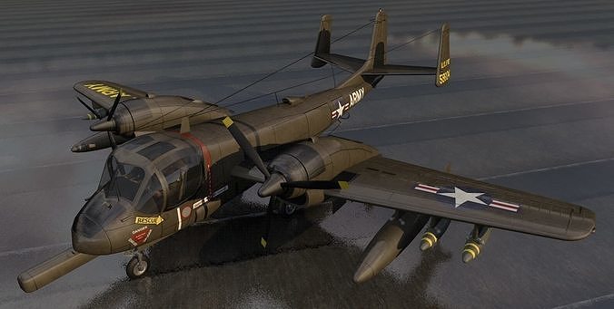 Grumman OV-1 Mohawk 3D model | CGTrader