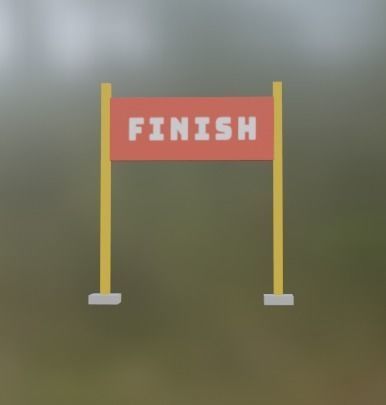 Finish line Finish Gate Low Poly free VR / AR / low-poly 3D model ...