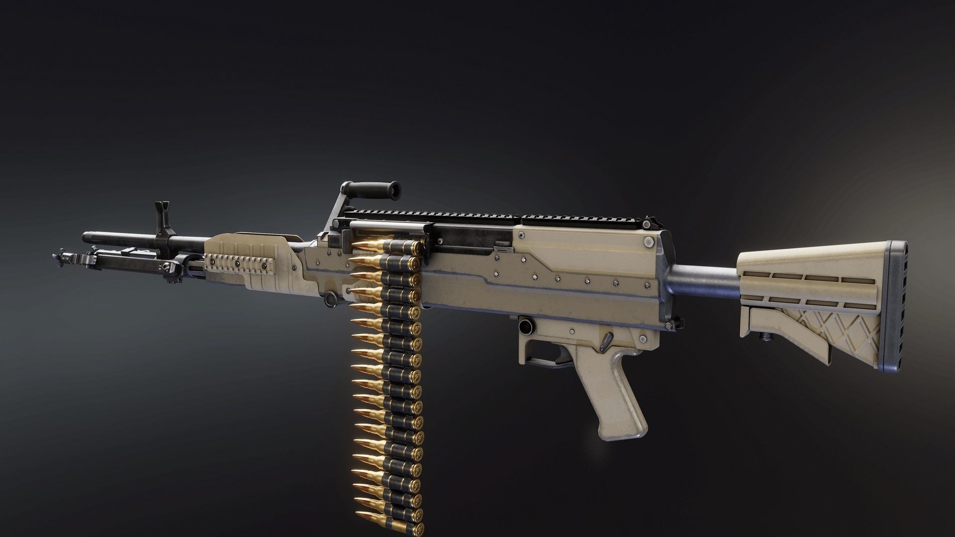 3D model Lightweight Medium Machine Gun VR / AR / low-poly | CGTrader