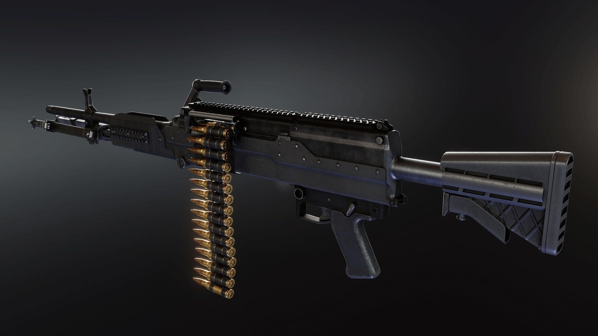 3D model Lightweight Medium Machine Gun VR / AR / low-poly | CGTrader