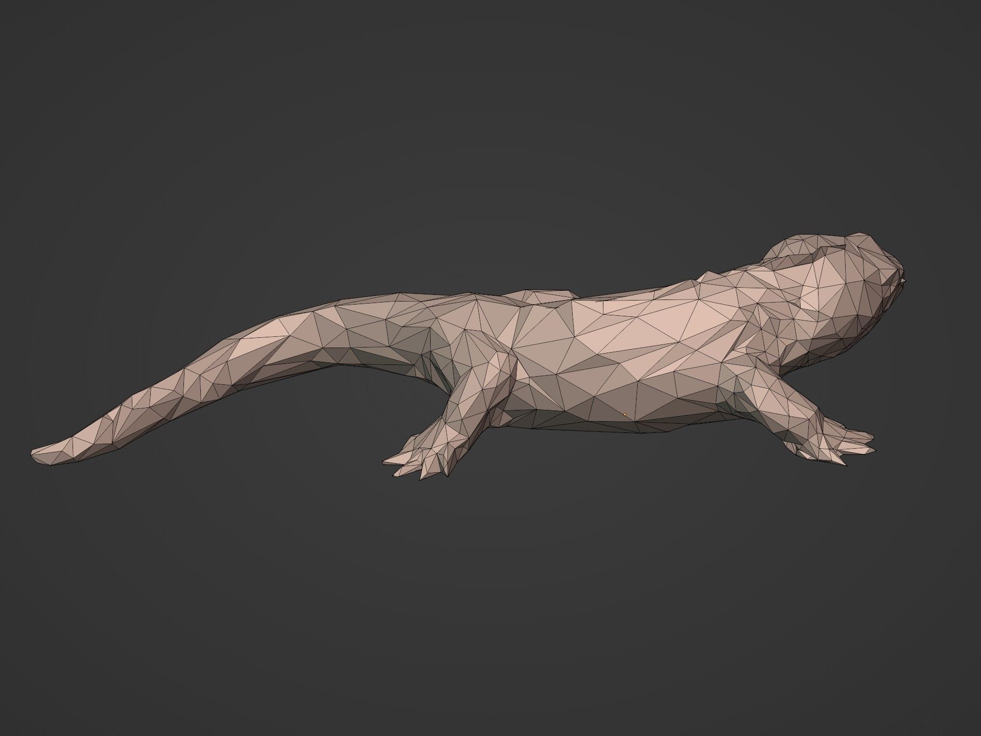 3D model Low Poly Lizard - Ready for 3D Printing VR / AR / low-poly ...