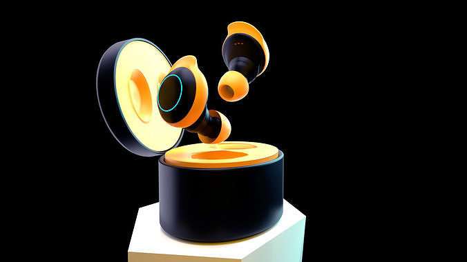 3D model low poly Ear buds 3Dmodel VR / AR / low-poly | CGTrader