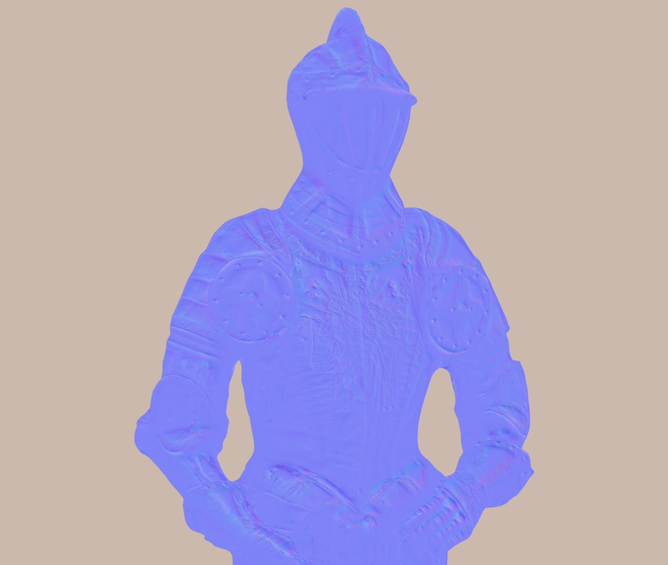 Full body knights silver armor photogrammetry scan 3D model | CGTrader