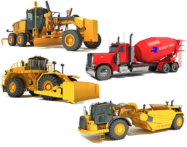 Heavy Construction Machinery Collection | CGTrader