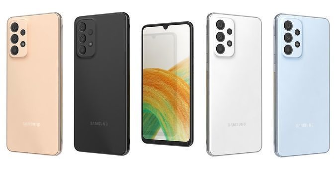 3D model Samsung Galaxy A33 5G All Colors VR / AR / low-poly | CGTrader