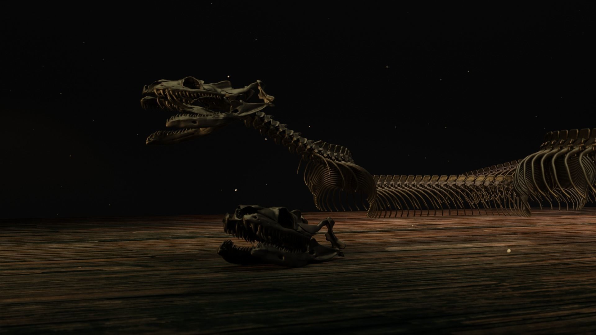 Snake Skeleton Titanoboa 3D model 3D printable | CGTrader