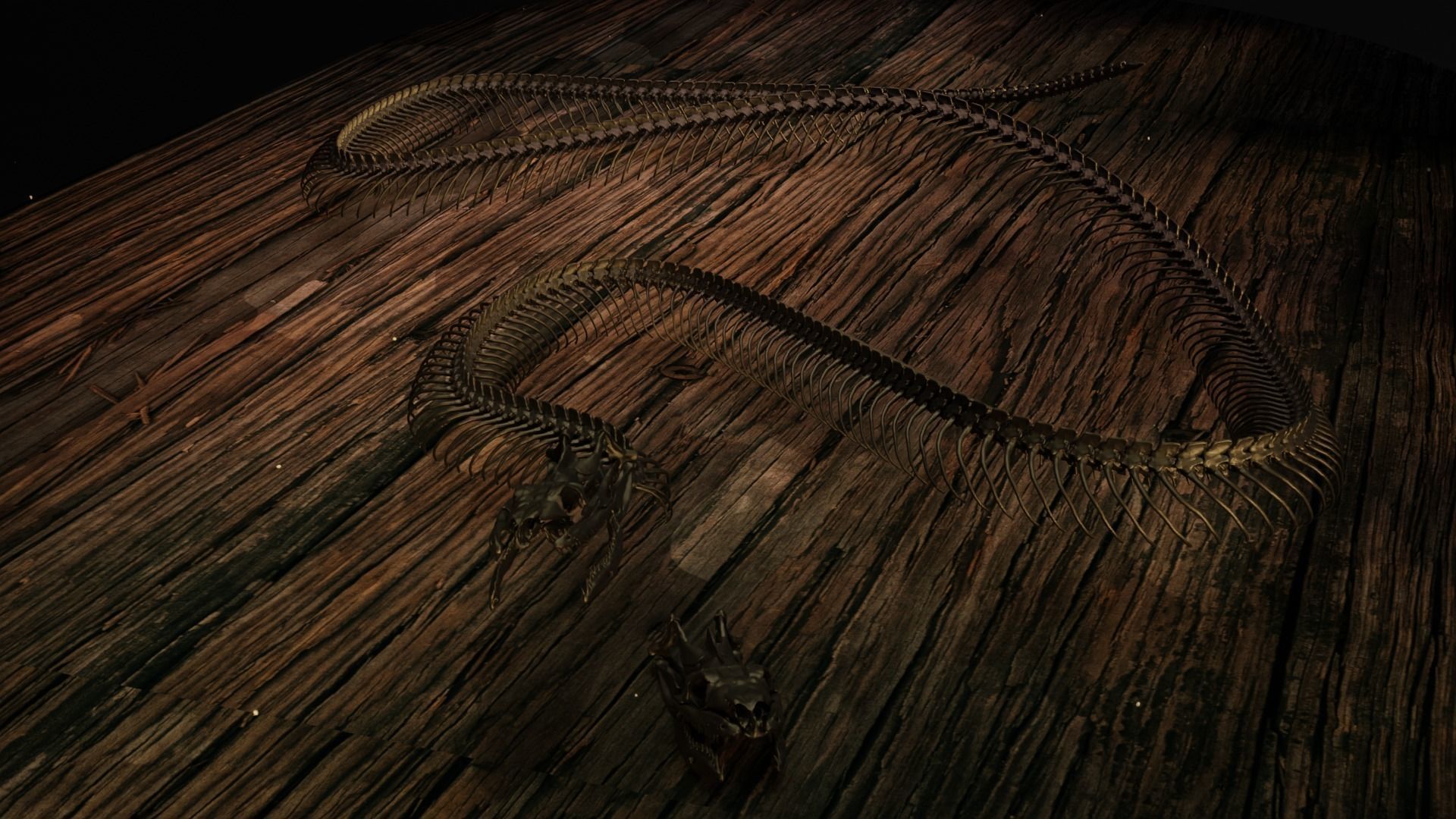 Snake Skeleton Titanoboa 3D model 3D printable | CGTrader