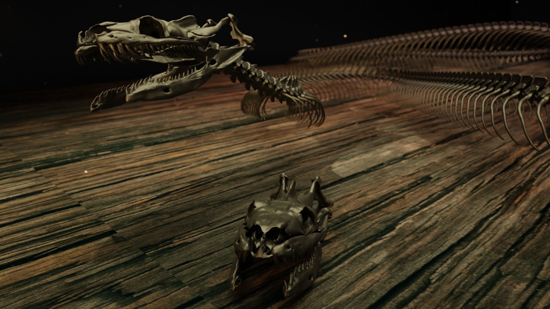 Snake Skeleton Titanoboa 3D model 3D printable | CGTrader