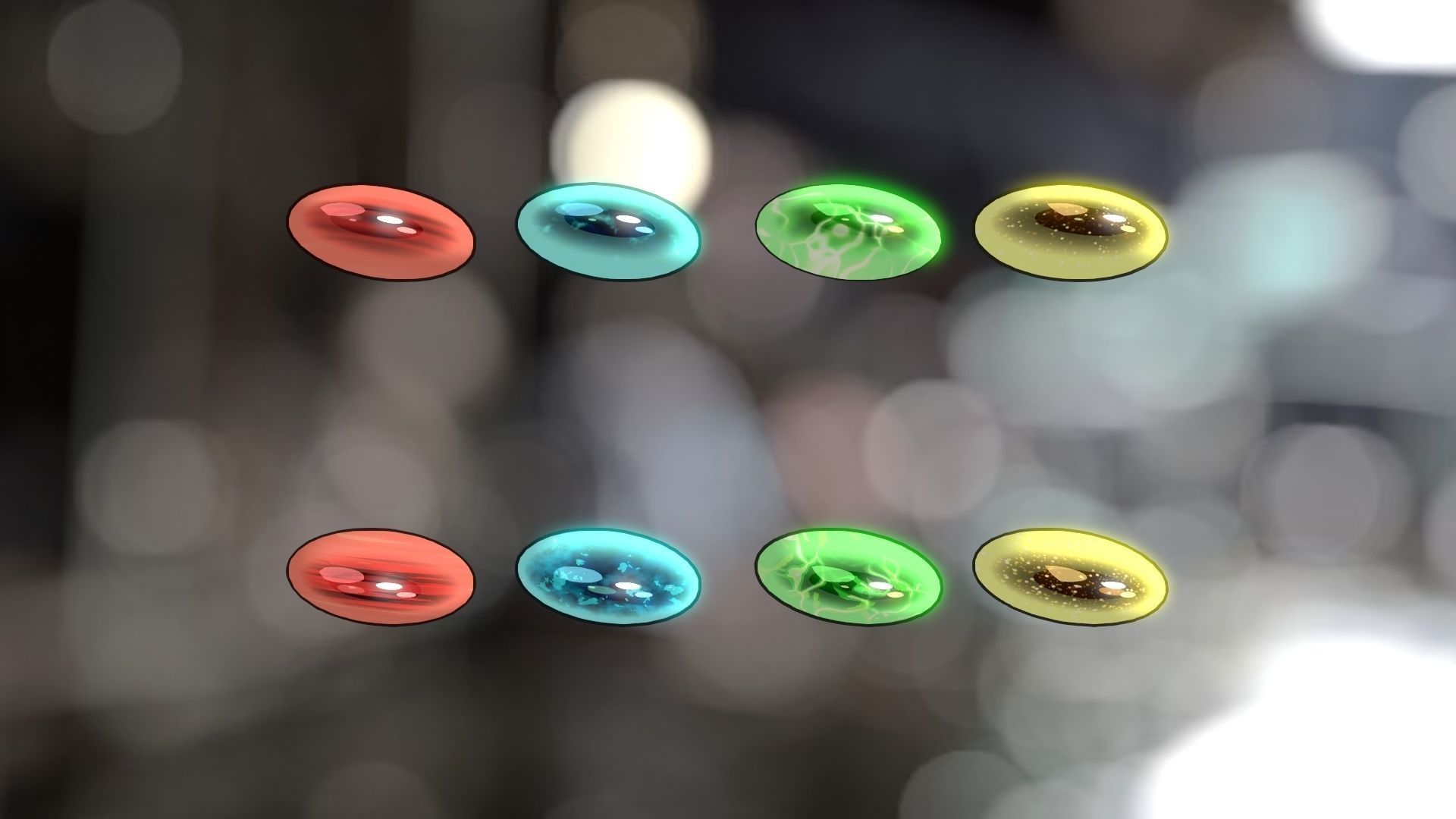 For Anime in Blender - Gems Shaders 3D model animated | CGTrader