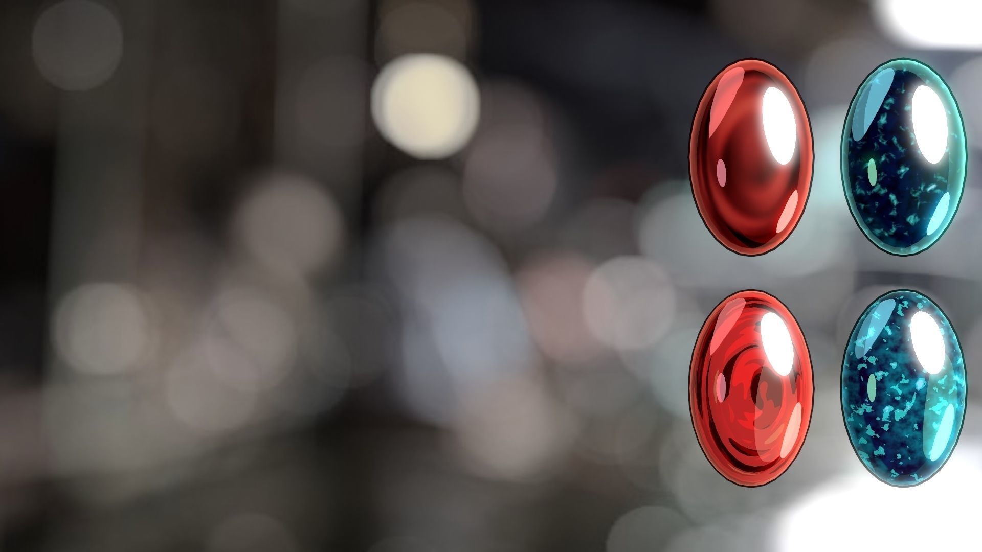 For Anime in Blender - Gems Shaders 3D model animated | CGTrader