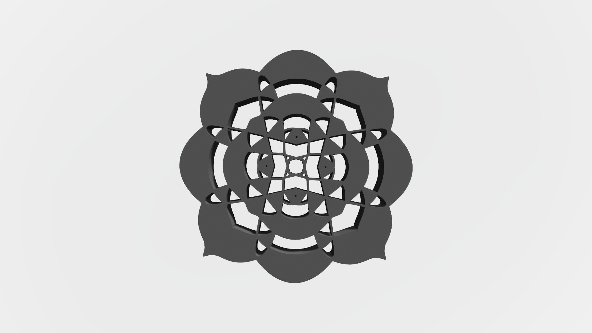 Geometric ornament for CNC or laser engraving 3D print model 3D model ...