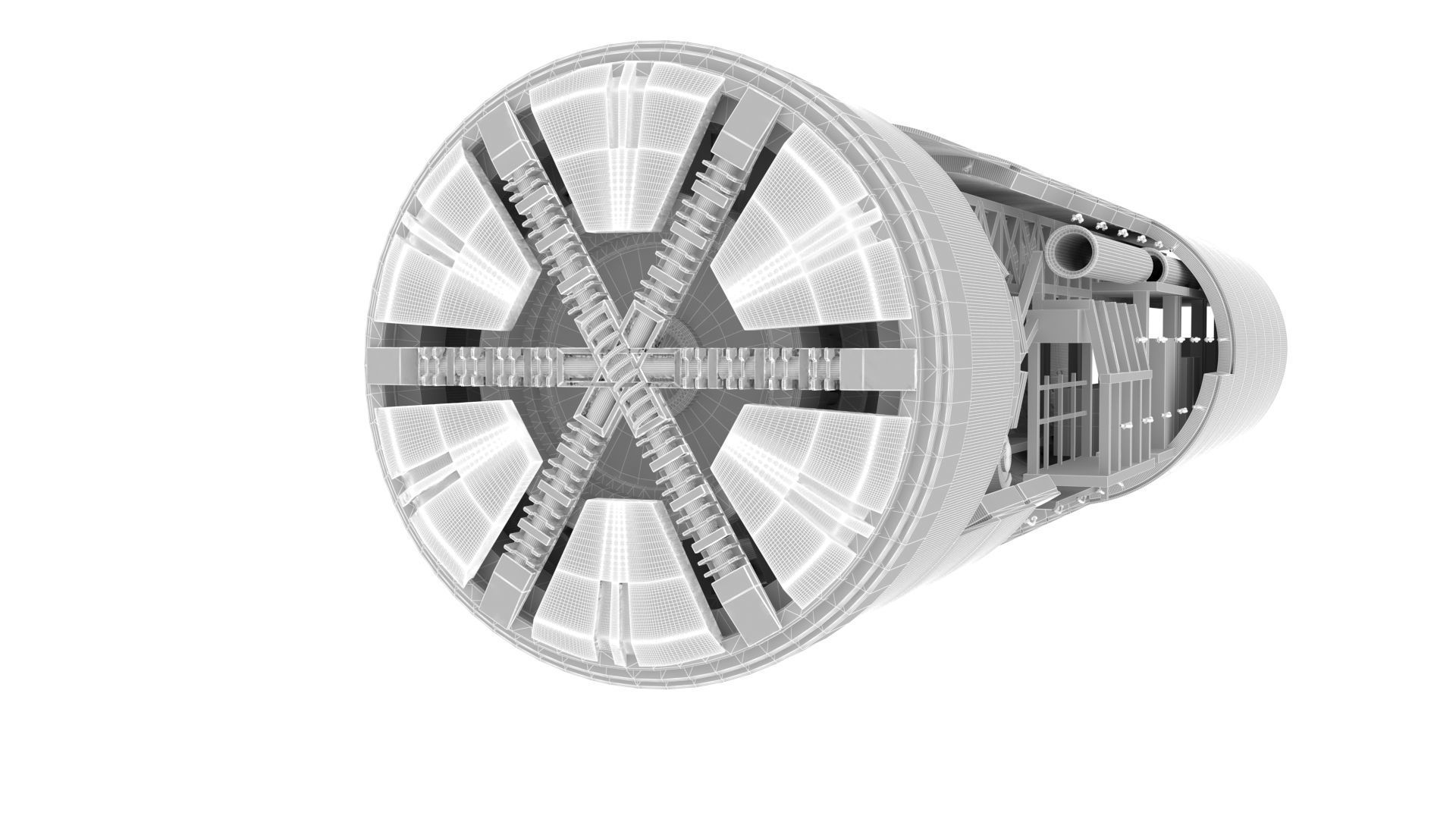 tunnel boring machine 3D model | CGTrader