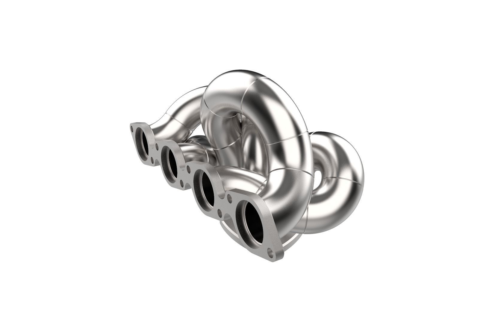 Exhaust manifold header 3D model 3D printable | CGTrader
