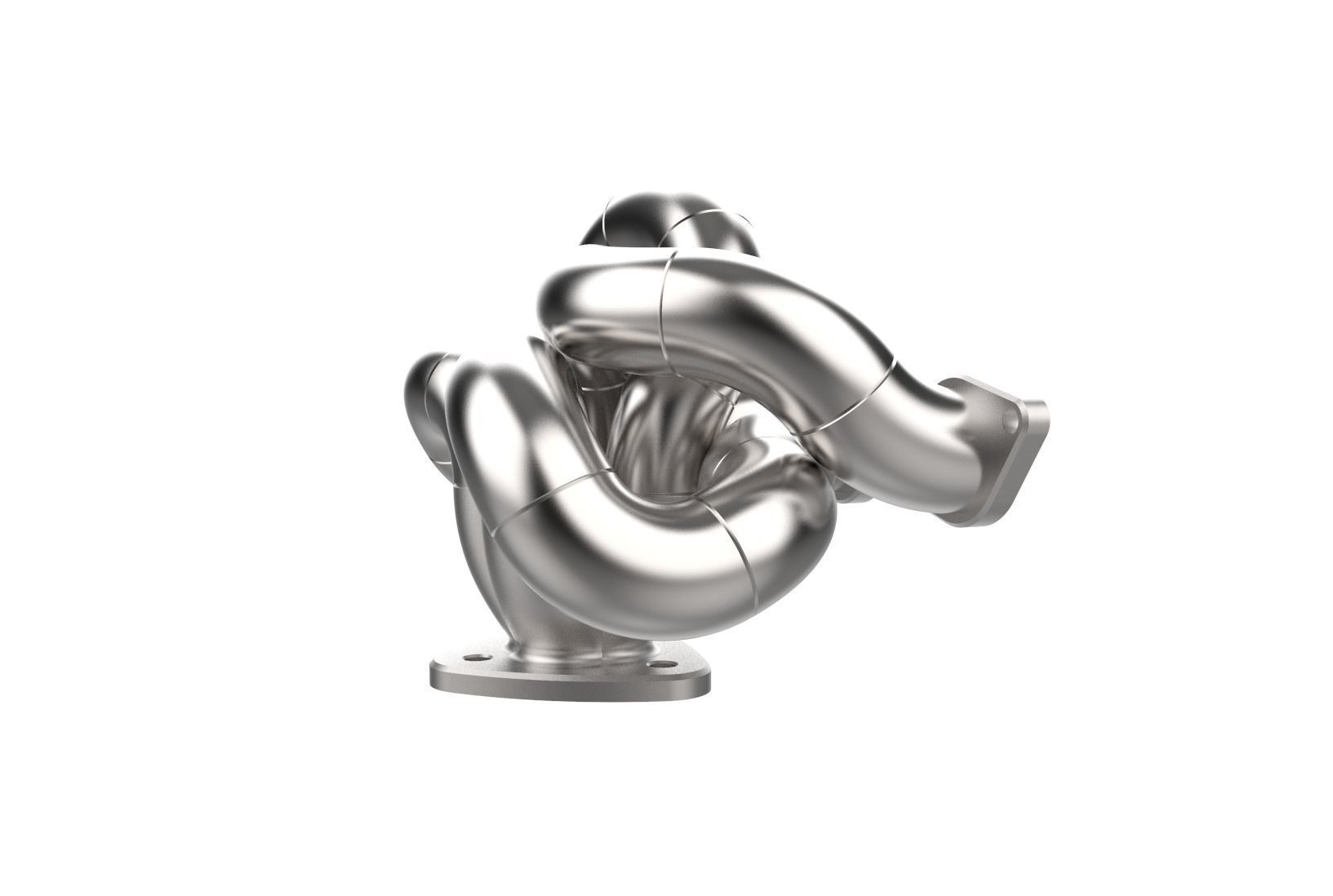 Exhaust manifold header 3D model 3D printable | CGTrader