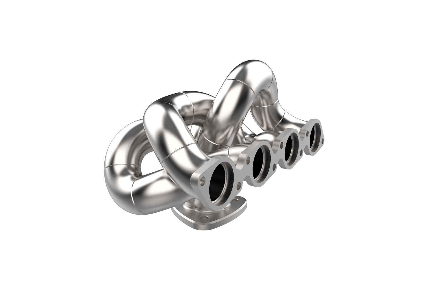 Exhaust manifold header 3D model 3D printable | CGTrader