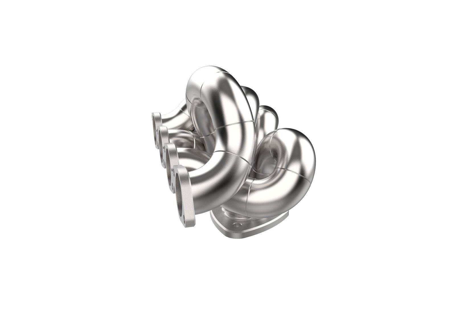 Exhaust manifold header 3D model 3D printable | CGTrader