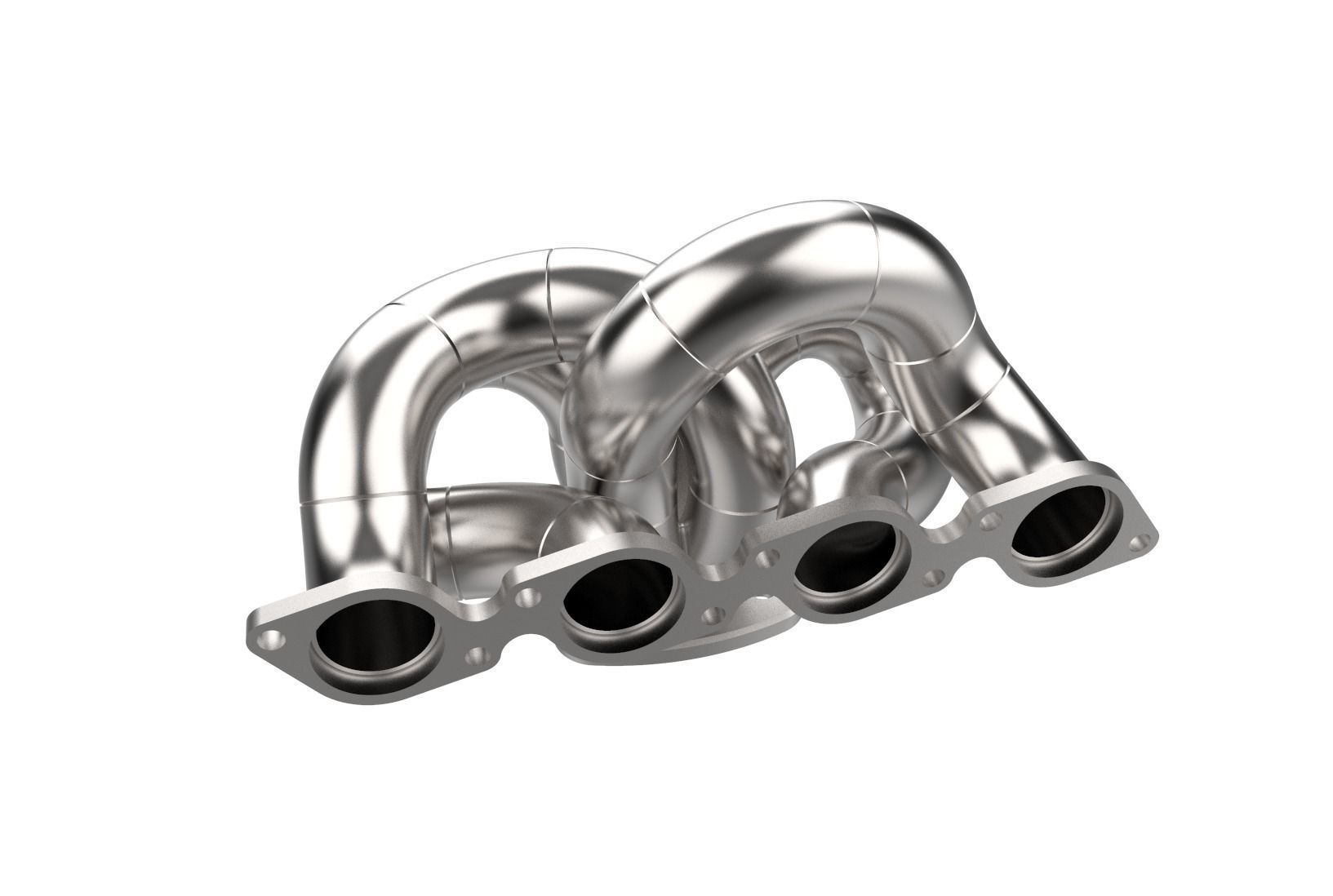 Exhaust manifold header 3D model 3D printable | CGTrader