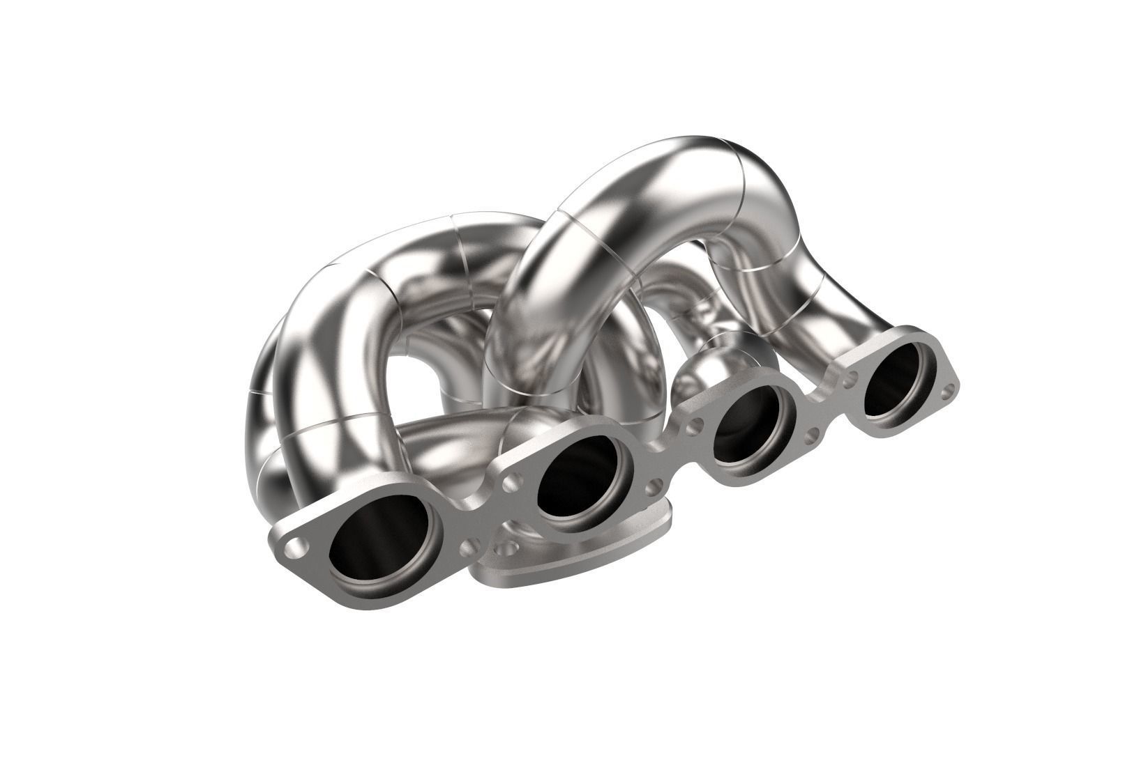 Exhaust manifold header 3D model 3D printable | CGTrader