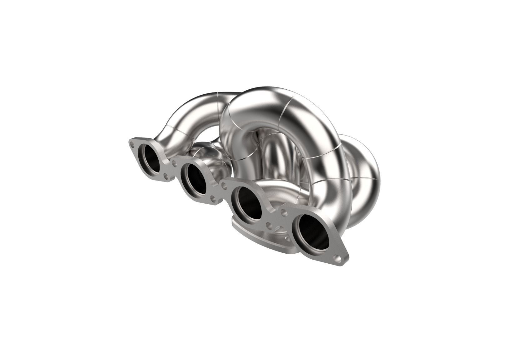 Exhaust manifold header 3D model 3D printable | CGTrader