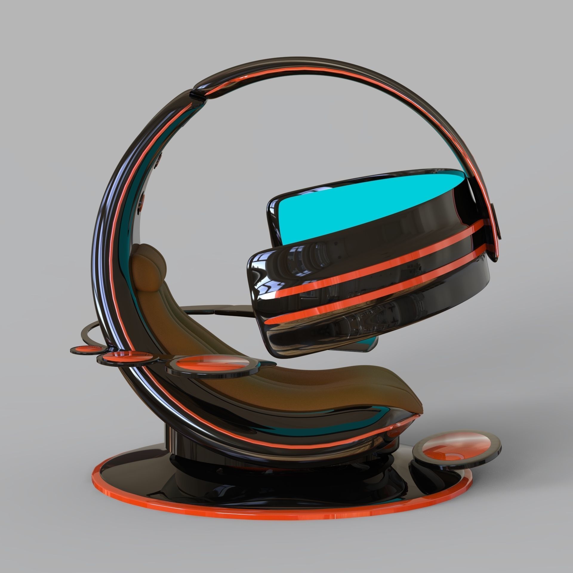 3D model Gaming Chair Setup VR / AR / low-poly | CGTrader