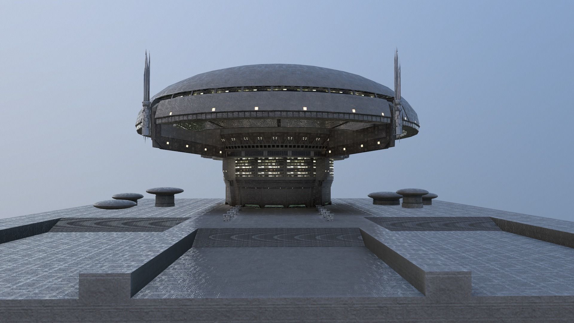 3D model Galactic Senate Building - Star Wars VR / AR / low-poly | CGTrader