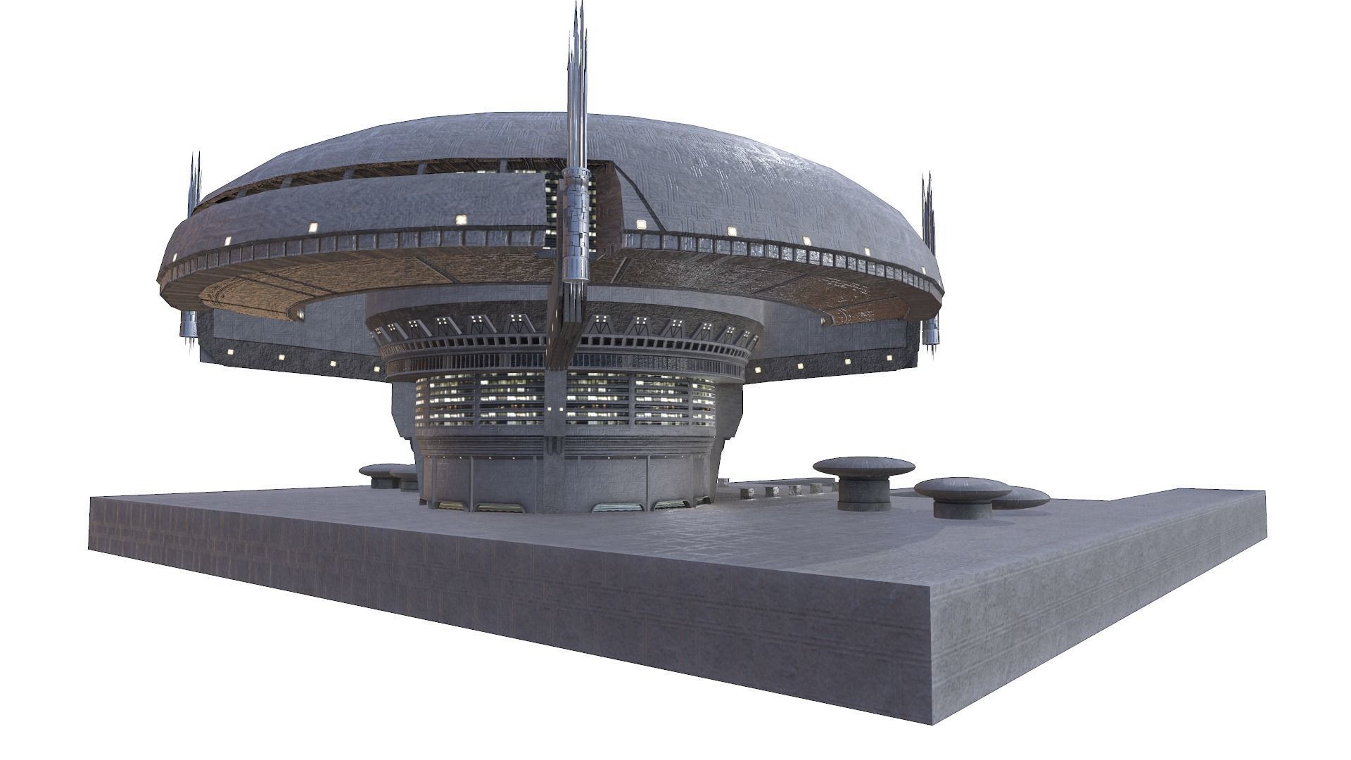 3D model Galactic Senate Building - Star Wars VR / AR / low-poly | CGTrader