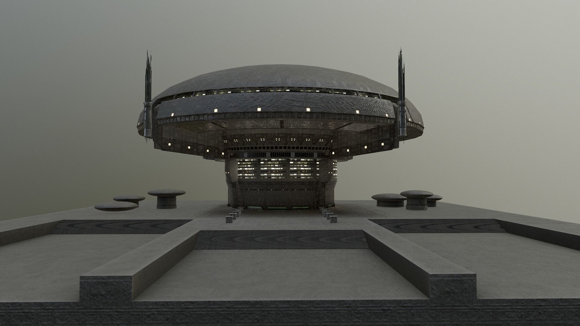 3D model Galactic Senate Building - Star Wars VR / AR / low-poly | CGTrader