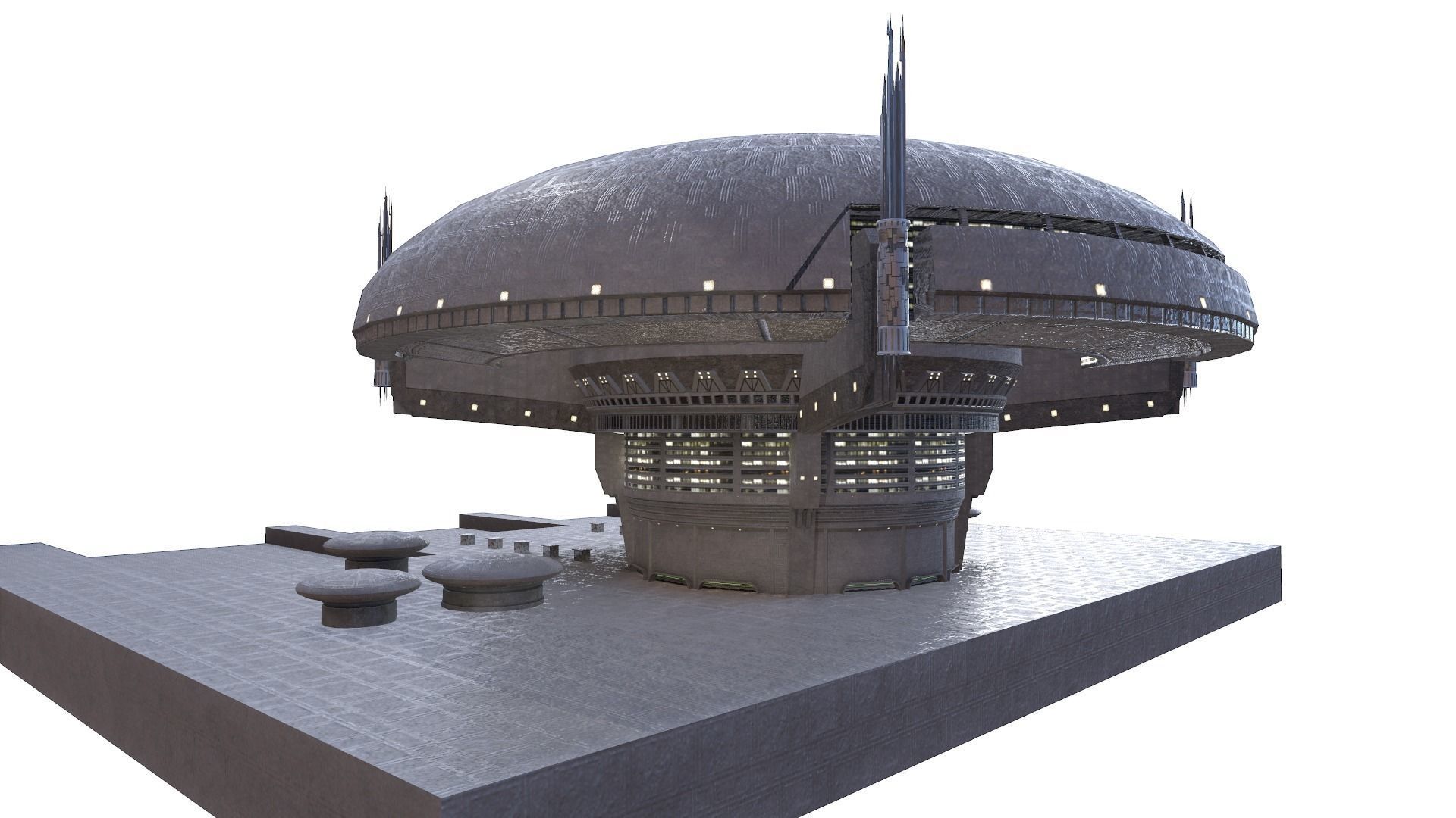 3D model Galactic Senate Building - Star Wars VR / AR / low-poly | CGTrader