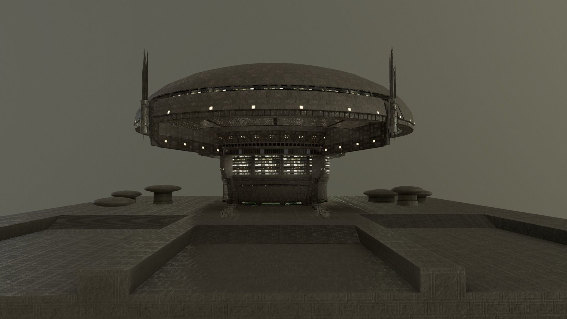 3D model Galactic Senate Building - Star Wars VR / AR / low-poly | CGTrader