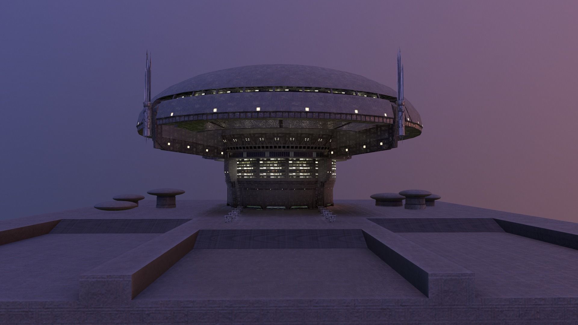 3D model Galactic Senate Building - Star Wars VR / AR / low-poly | CGTrader