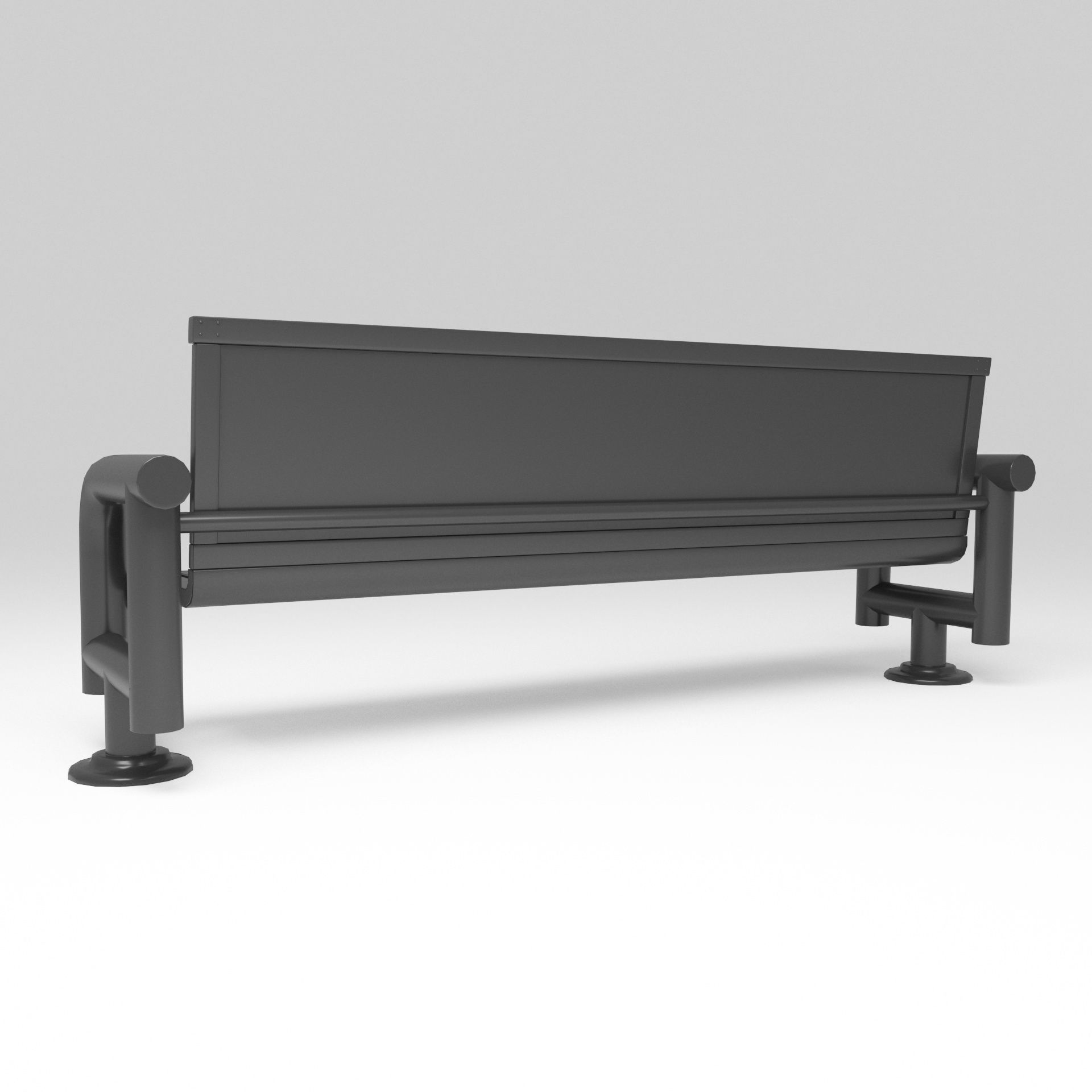 Bus station seat 3D model | CGTrader