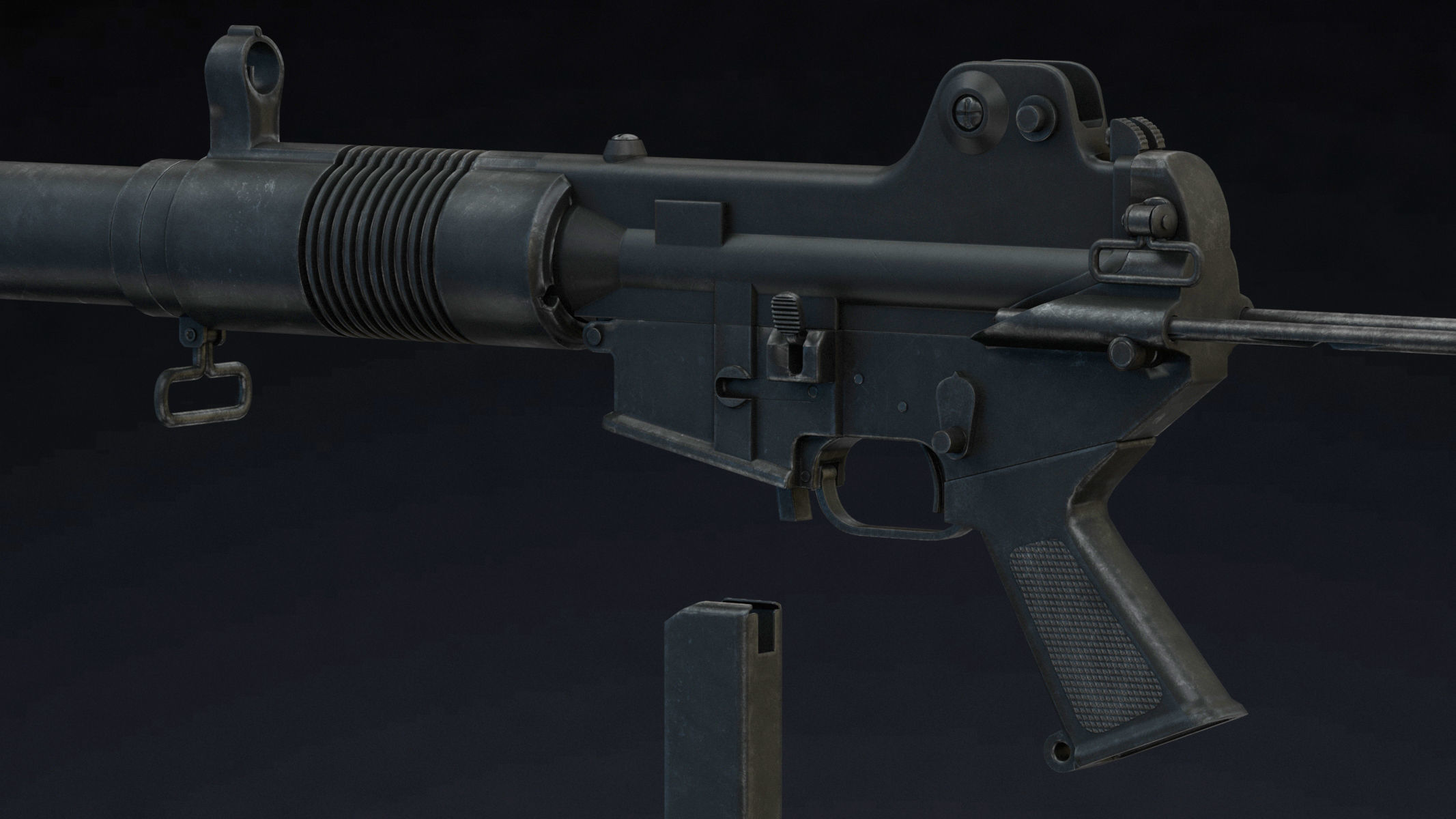 3D model Daewoo K7 Low Poly VR / AR / low-poly | CGTrader