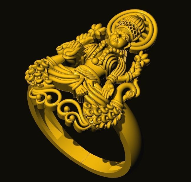 lakshmi devi 3D model 3D printable | CGTrader