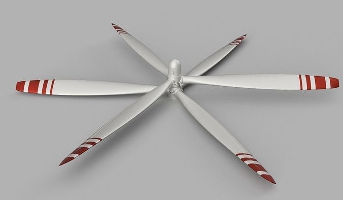 mechanical Fan 3 UAV drone propeller 3D model | CGTrader