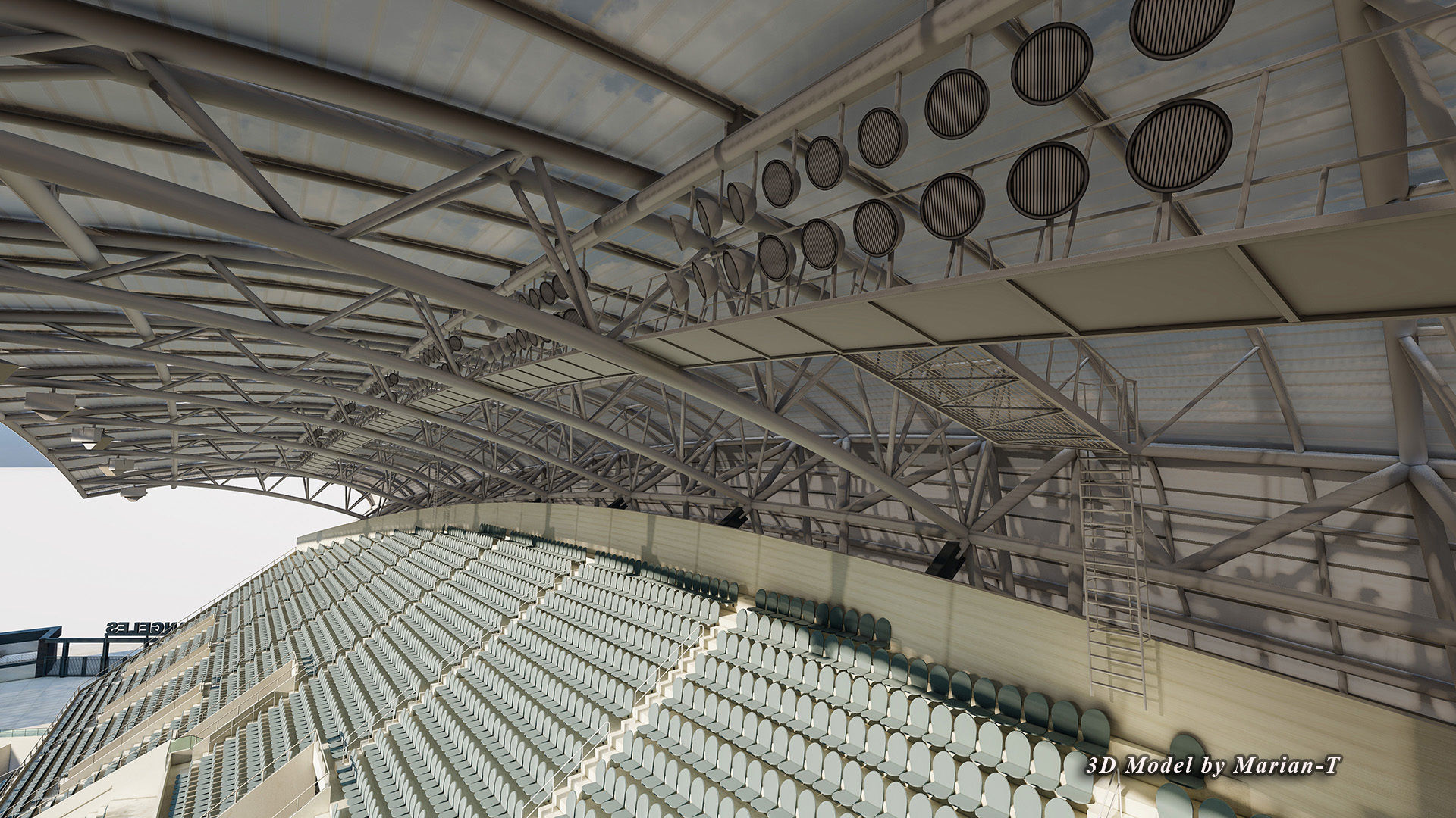 3D model BMO Stadium Los Angeles-USA VR / AR / low-poly | CGTrader