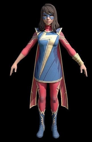3D model MS Marvel VR / AR / low-poly | CGTrader