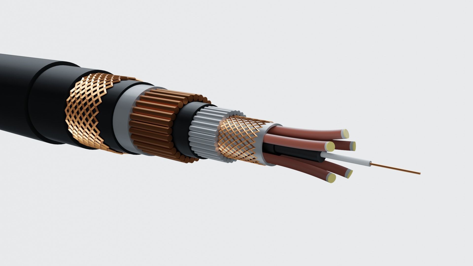 Cable inside view 3D model | CGTrader
