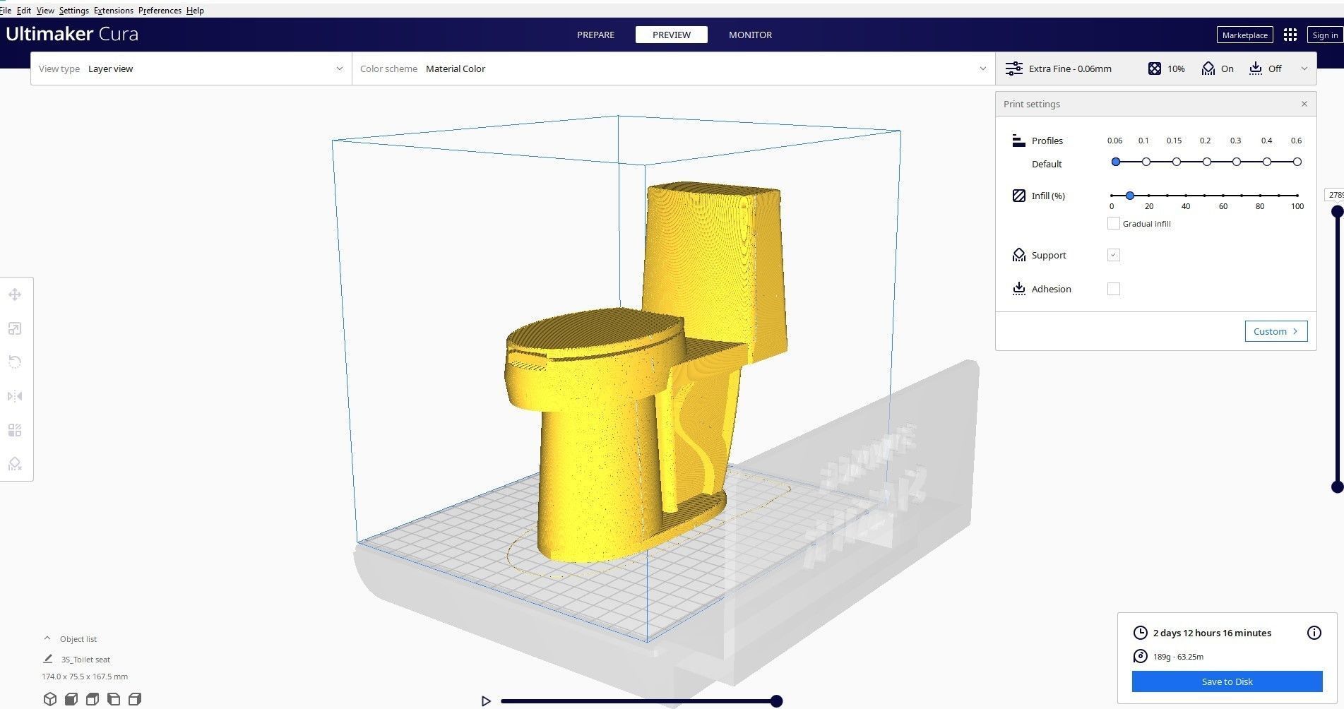 Toilet seat 3d printed 3D model 3D printable | CGTrader