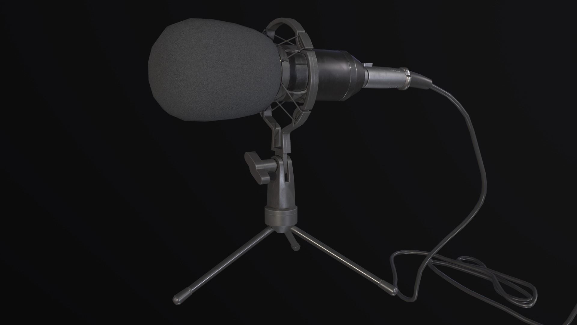 3D model Studio Microphone BM800 VR / AR / low-poly | CGTrader