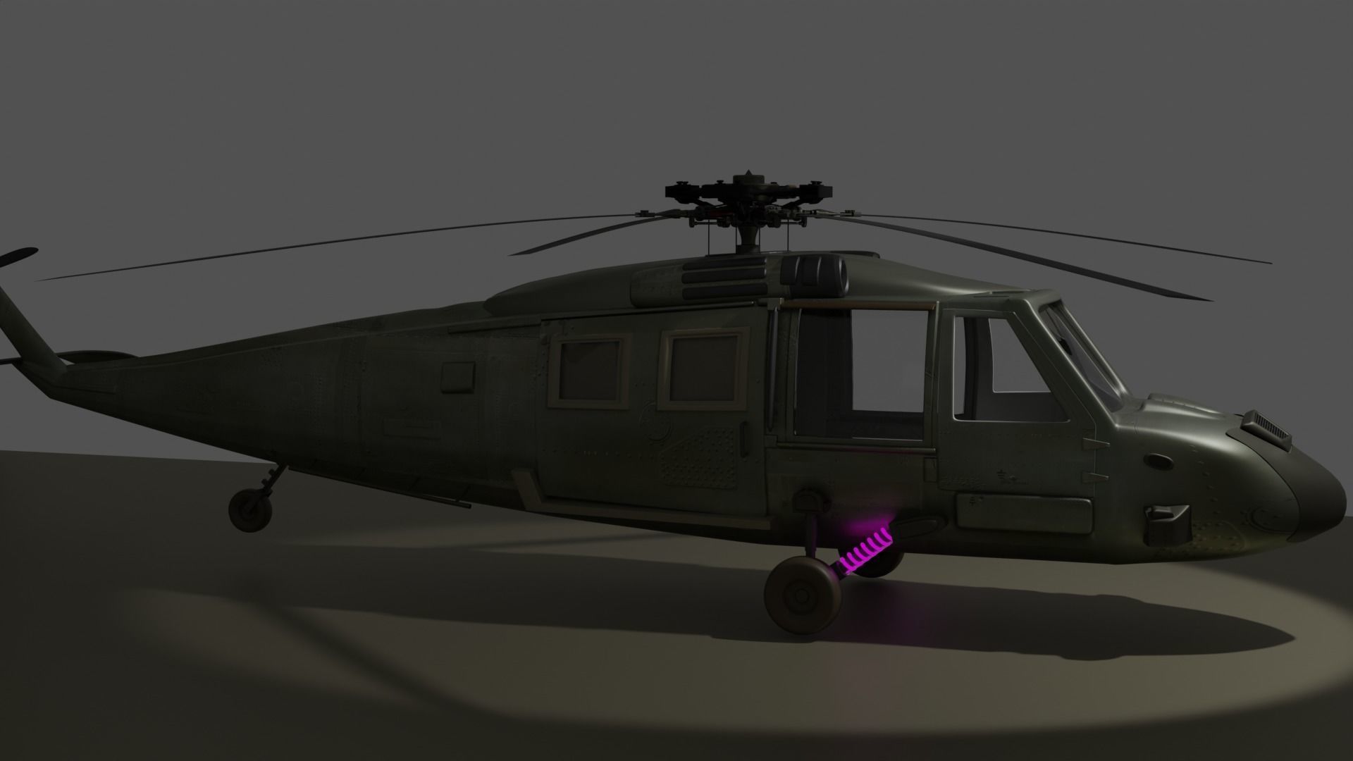 Helicopter blackhawk free 3D model | CGTrader